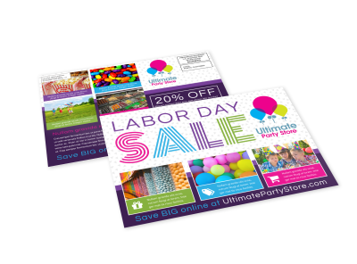 Labor Day Postcard Templates | MyCreativeShop