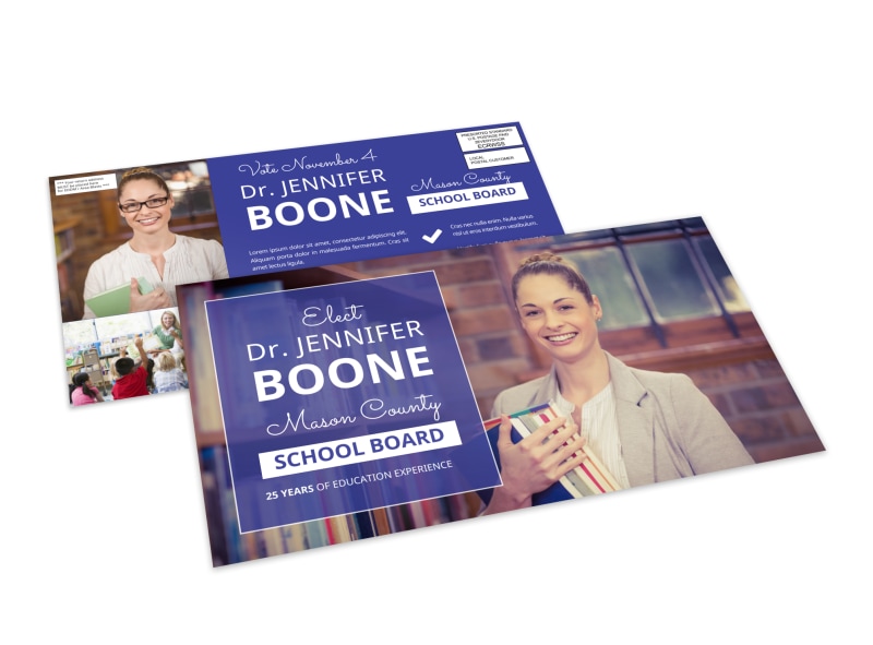 School Board Election EDDM Postcard Template