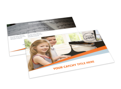 Music Lesson Postcard Templates | MyCreativeShop