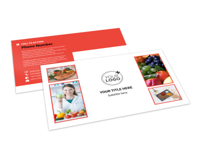 Nutrition Postcard Templates | MyCreativeShop