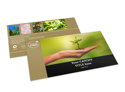 Lawn & Garden Postcard Templates | MyCreativeShop