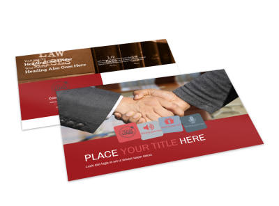 Law Postcard Templates | MyCreativeShop