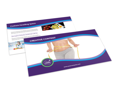 Weight Loss Postcard Templates | MyCreativeShop