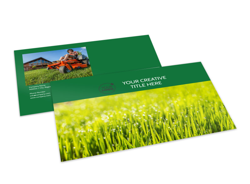 Lawn Mowing Postcard Template | MyCreativeShop