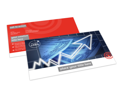 Financial Advisor Postcard Templates | MyCreativeShop