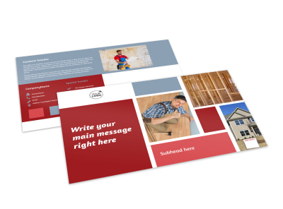 Construction Postcard Templates | MyCreativeShop