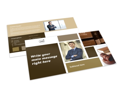 Law Postcard Templates | MyCreativeShop