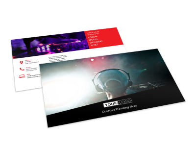 DJ Postcard Templates | MyCreativeShop