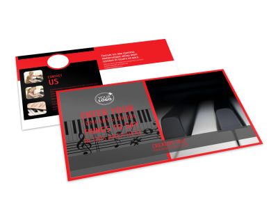 Music Lesson Postcard Templates | MyCreativeShop