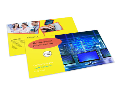 Technology Postcard Templates | MyCreativeShop