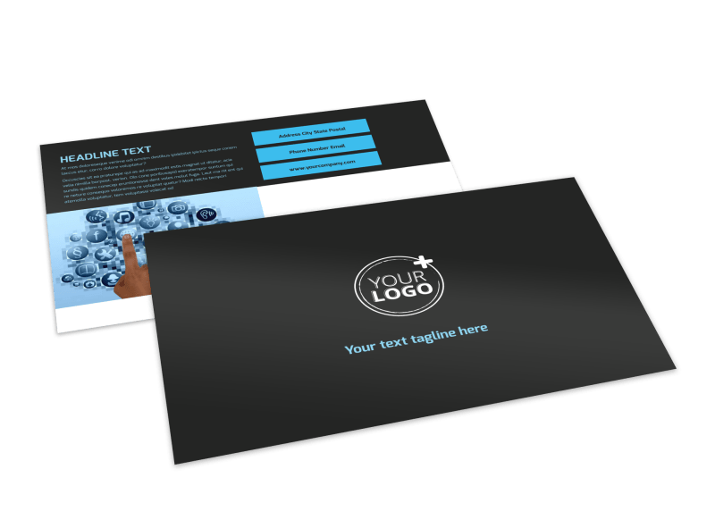 Social Media Marketing Postcard Template | MyCreativeShop