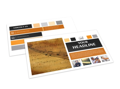 Music & Arts Postcard Templates | MyCreativeShop