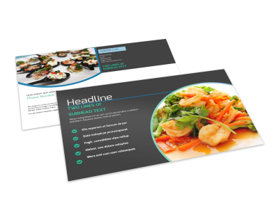 Food & Beverage Postcard Templates | MyCreativeShop
