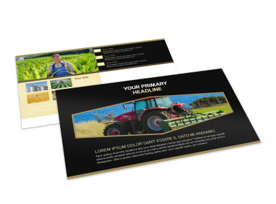 Agriculture Postcard Templates | MyCreativeShop