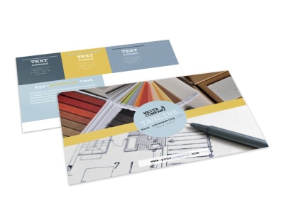 Interior Design Postcard Templates | MyCreativeShop