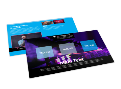 DJ Postcard Templates | MyCreativeShop