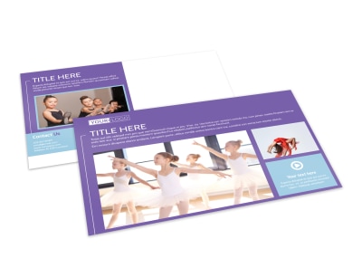 Dance Postcard Templates | MyCreativeShop