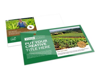 Agriculture Postcard Templates | MyCreativeShop