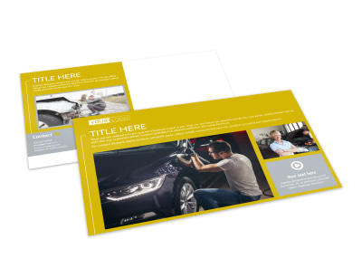 Automotive & Transportation Postcard Templates