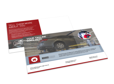Auto Repair Postcard Templates | MyCreativeShop