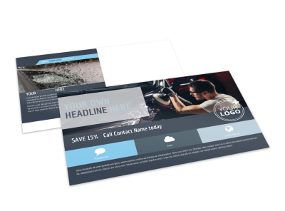 Automotive & Transportation Postcard Templates