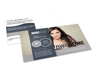 Hair Salon Postcard Templates | MyCreativeShop