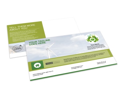 Energy & Environment Postcard Templates | MyCreativeShop