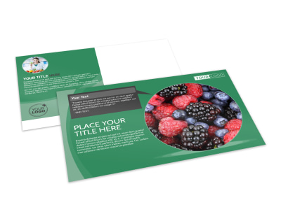 Nutrition Postcard Templates | MyCreativeShop