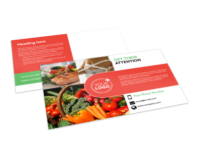Nutrition Postcard Templates | MyCreativeShop