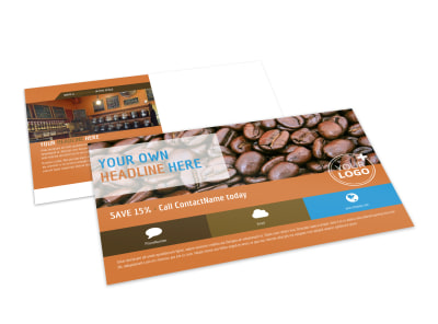 Coffee Shop Postcard Templates | MyCreativeShop