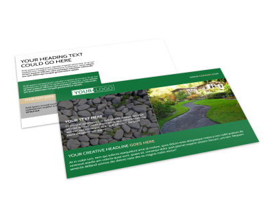 Lawn & Garden Postcard Templates | MyCreativeShop