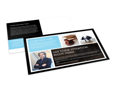 Law Postcard Templates | MyCreativeShop