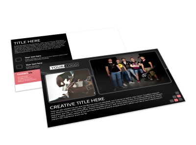Band Postcard Templates | MyCreativeShop