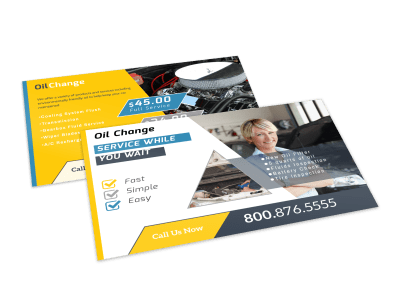 Auto Repair Postcard Templates | MyCreativeShop