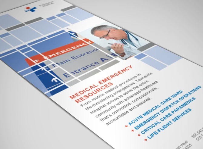 Hospital & Medical Center Rack Card Template | MyCreativeShop.com