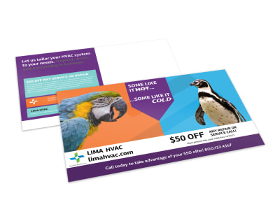 HVAC Postcard Templates | MyCreativeShop