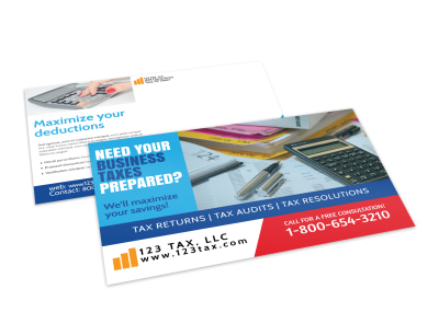 Tax Postcard Templates | MyCreativeShop