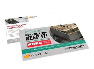 Financial Services Postcard Templates | MyCreativeShop