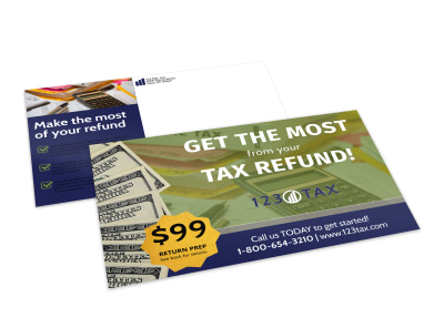 Tax Postcard Templates | MyCreativeShop