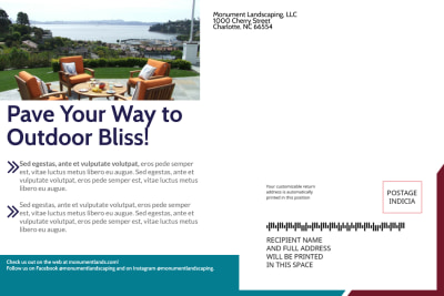 Landscaping Postcard Templates | MyCreativeShop