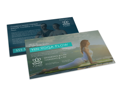 Yoga Postcard Templates | MyCreativeShop