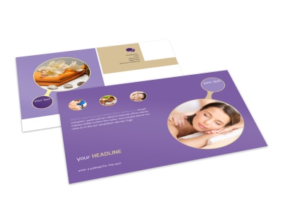 Massage Postcard Templates | MyCreativeShop