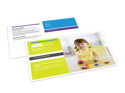 Child Care Postcard Templates | MyCreativeShop