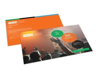 Concert Postcard Templates | MyCreativeShop