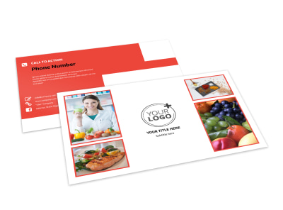 Nutrition Postcard Templates | MyCreativeShop