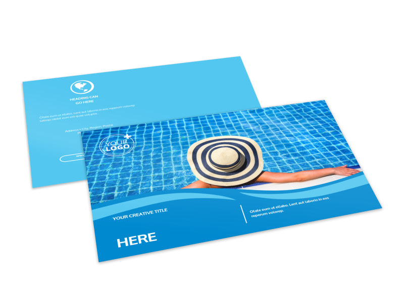 Pool Cleaning Postcard Template | MyCreativeShop