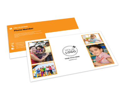 Child Care Postcard Templates | MyCreativeShop