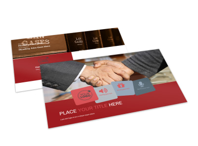 Law Postcard Templates | MyCreativeShop