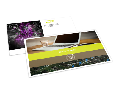 Technology Postcard Templates | MyCreativeShop