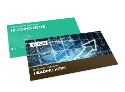 Financial Advisor Postcard Templates | MyCreativeShop